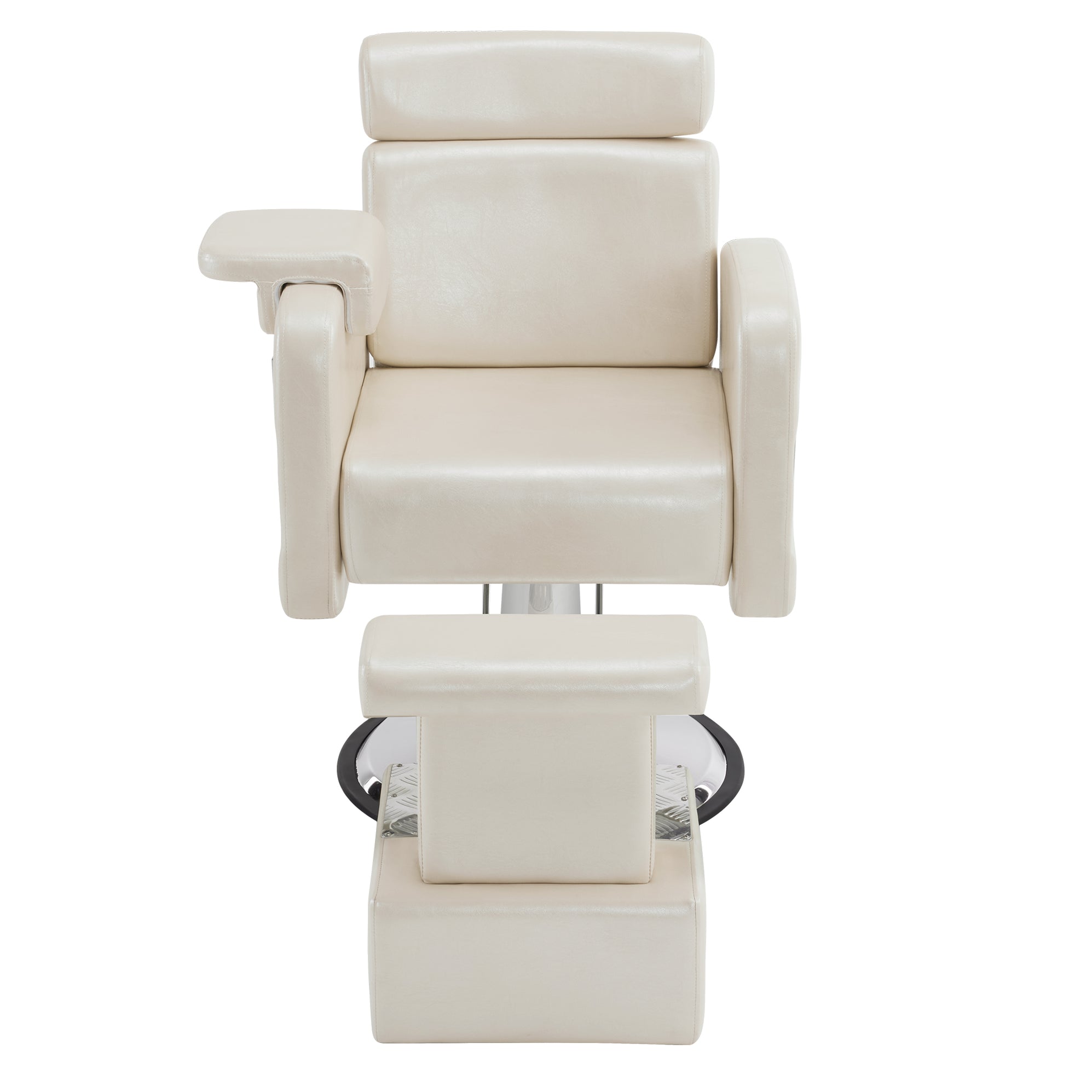 BarberPub All Purpose Barber Chair With Removable Footrest, Reclining ...