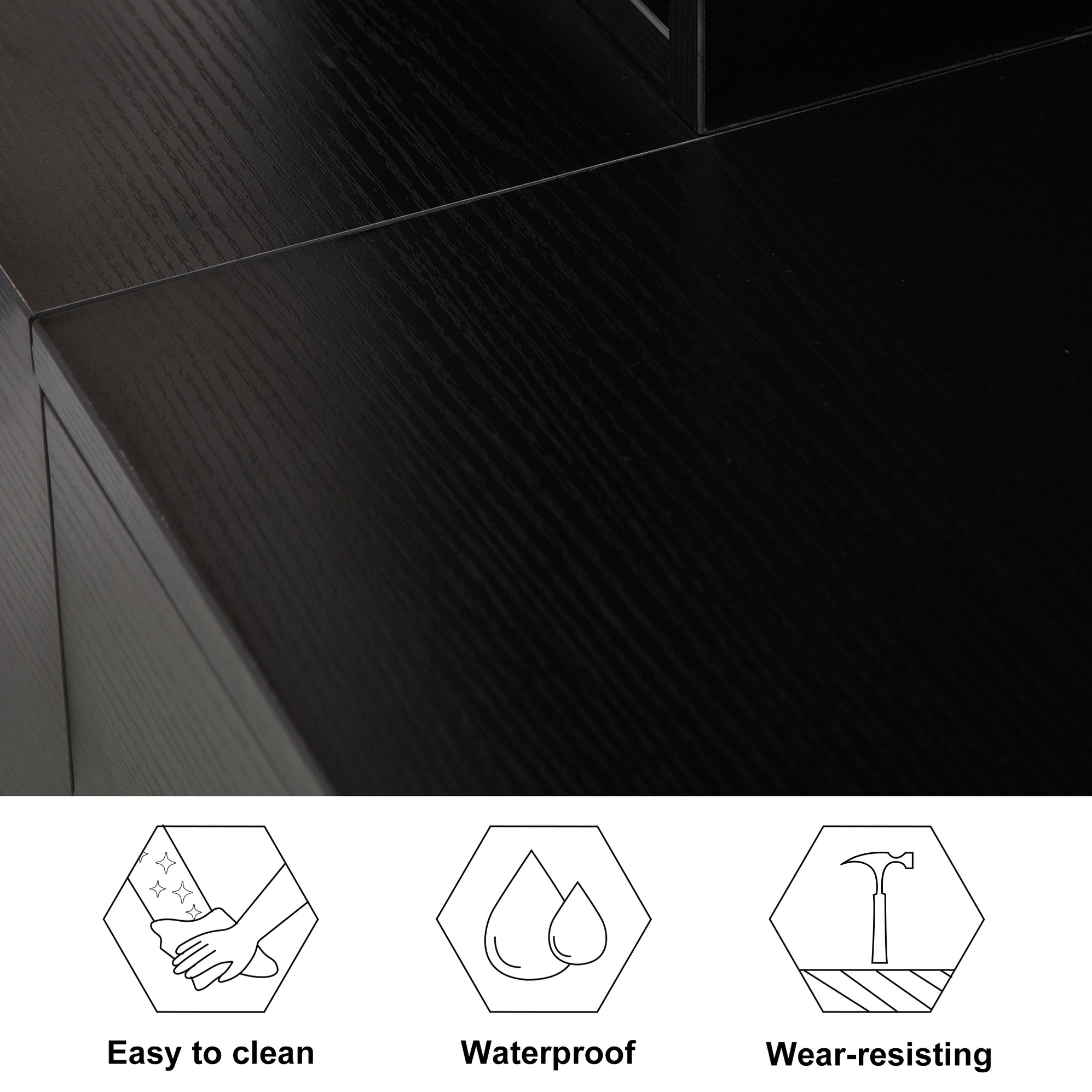 BarberPub Wall Mount Hair Styling Barber Station with Mirror Beauty Sa ...